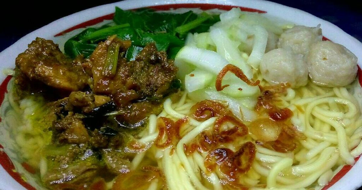 Resep Mie Ayam Bakso oleh mama rafa - Cookpad