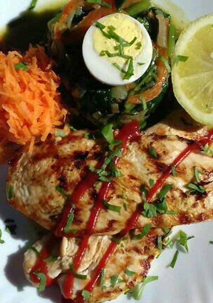 Pechuga grillada Receta de Esteban Alba- Cookpad