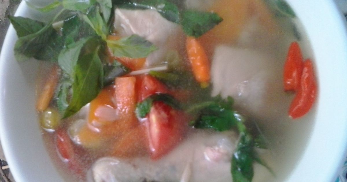 Resep Sup Ayam Kemangi Asam Pedas oleh Ivo Fauziah - Cookpad