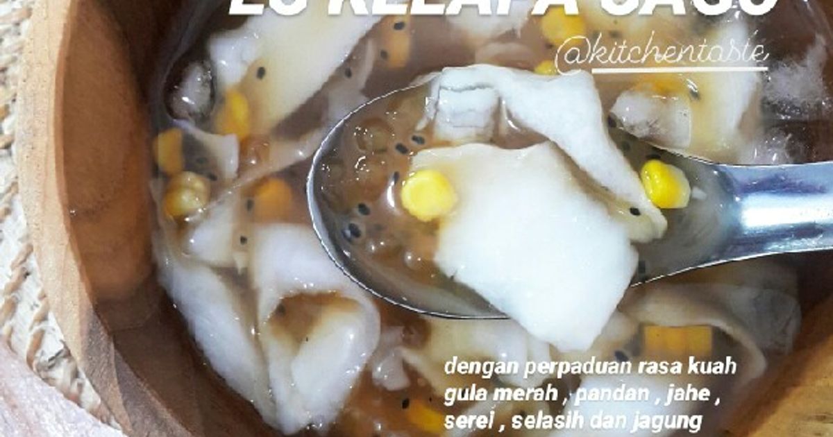 Resep Es Kelapa Sagu Mutiara Dessert (Coconut Ice) oleh Kitchentaste ...