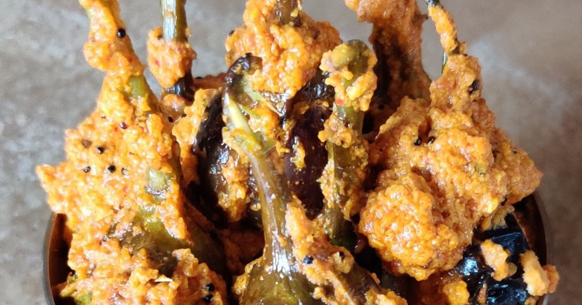 बैंगन मसाला सब्जी#सब्जी Recipe by Shah Anupama - Cookpad