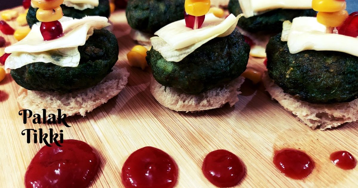 Palak Tikki | Healthy High Protein Snack Recipe by Priyant kitchen ...