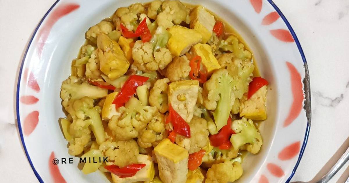 Resep 452 Oseng Kembang Kol Tahu Oleh Re Milik Cookpad