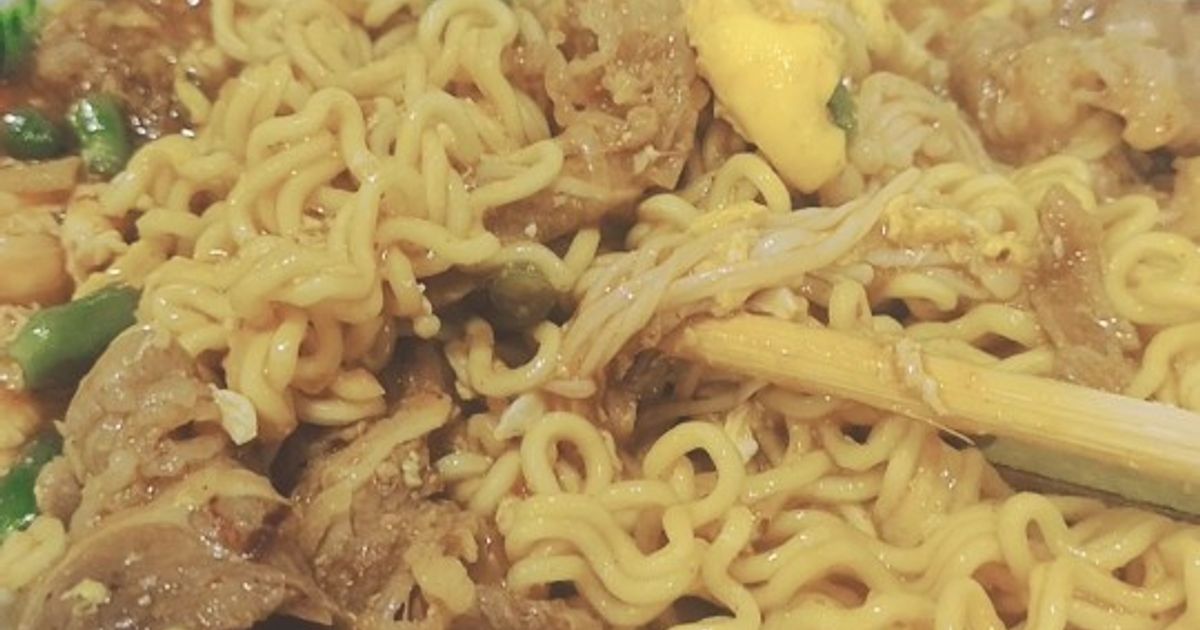 Resep indomie rendang rumahan enak dan mudah - Cookpad