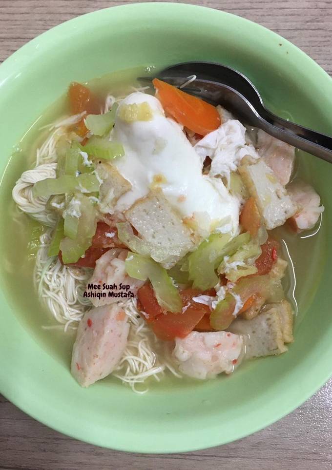 Resipi (Soup) Mee Suah Sup oleh A'shiqin Mustafa - Cookpad