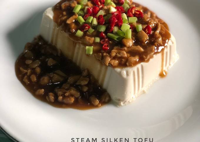 Resep Steam Silken Tofu oleh Cici - Cookpad