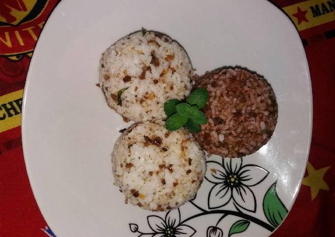 Resep Tutug oncom nasi putih n merah oleh Unie enjjoy - Cookpad