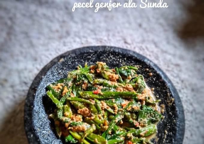 Resep Lotek genjer (pecel genjer ala sunda) oleh Nanan Wahyuni - Cookpad