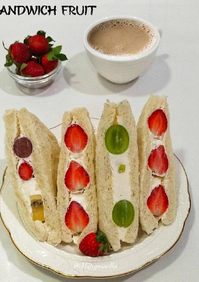 Resep Sandwich fruit / Fruit sando / Ichigo fruit oleh Hety Priscilla ...