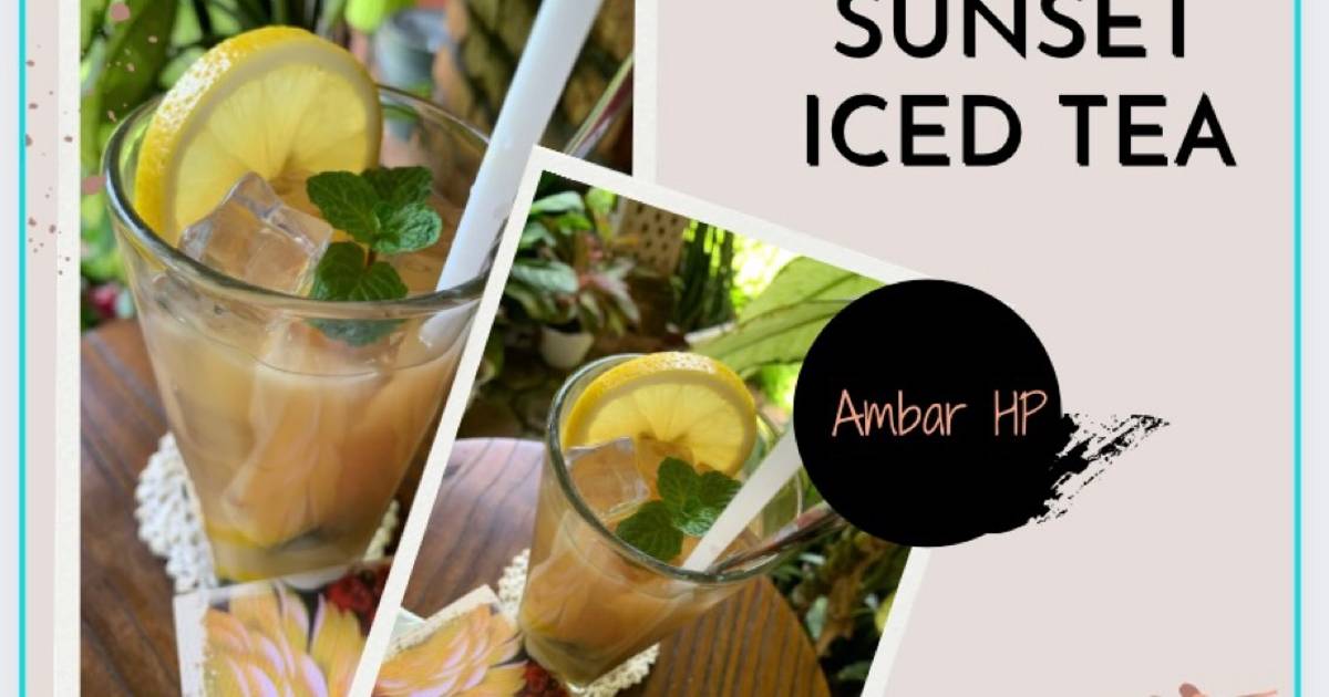 Resep Sunset iced tea oleh Ambar HP - Cookpad