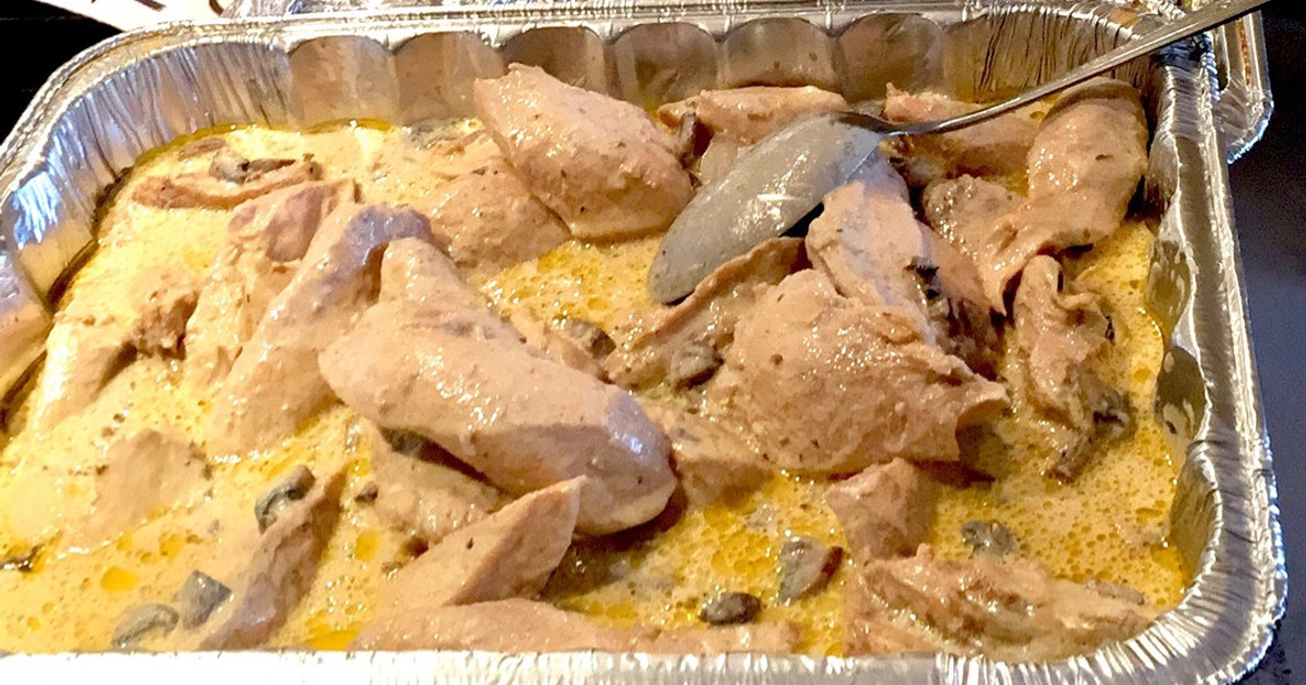 Pollo Con Crema De Champiñones 🍄 Receta de Rick Huss- Cookpad