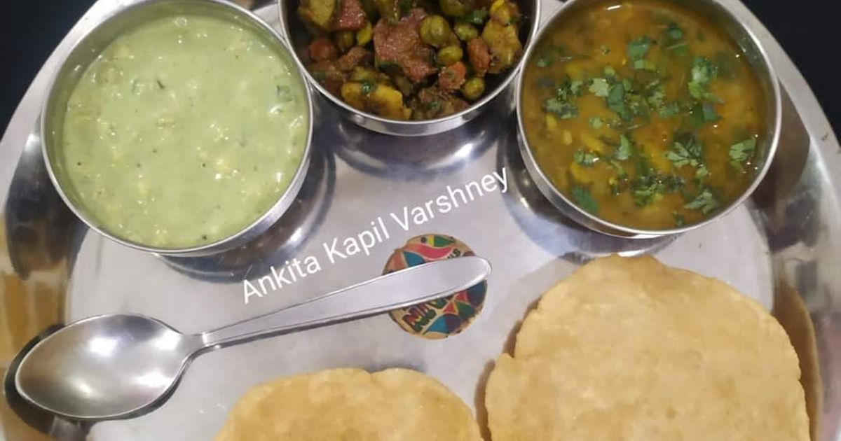 Puri Sabji Recipe by Ankita Kapil Varshney - Cookpad