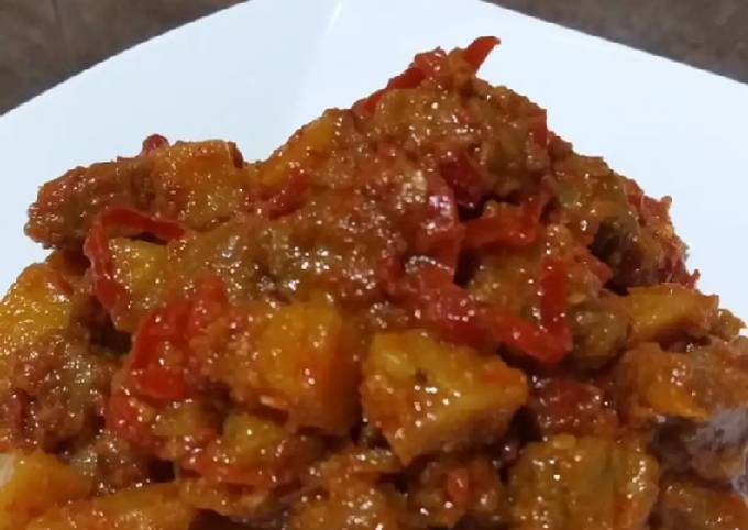 Resep Sambel Goreng Daging dan Kentang oleh Hilda Dawood - Cookpad