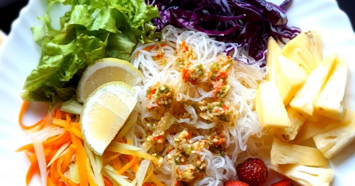 Resep 159. Som Tam Thai/Somtum Bihun/Salad Thailand/Pepaya Salad oleh ...