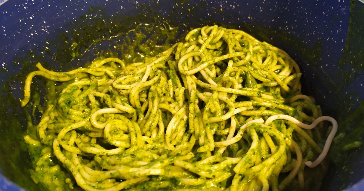 pasta con crema de leche y espinaca - 340 recetas caseras- Cookpad