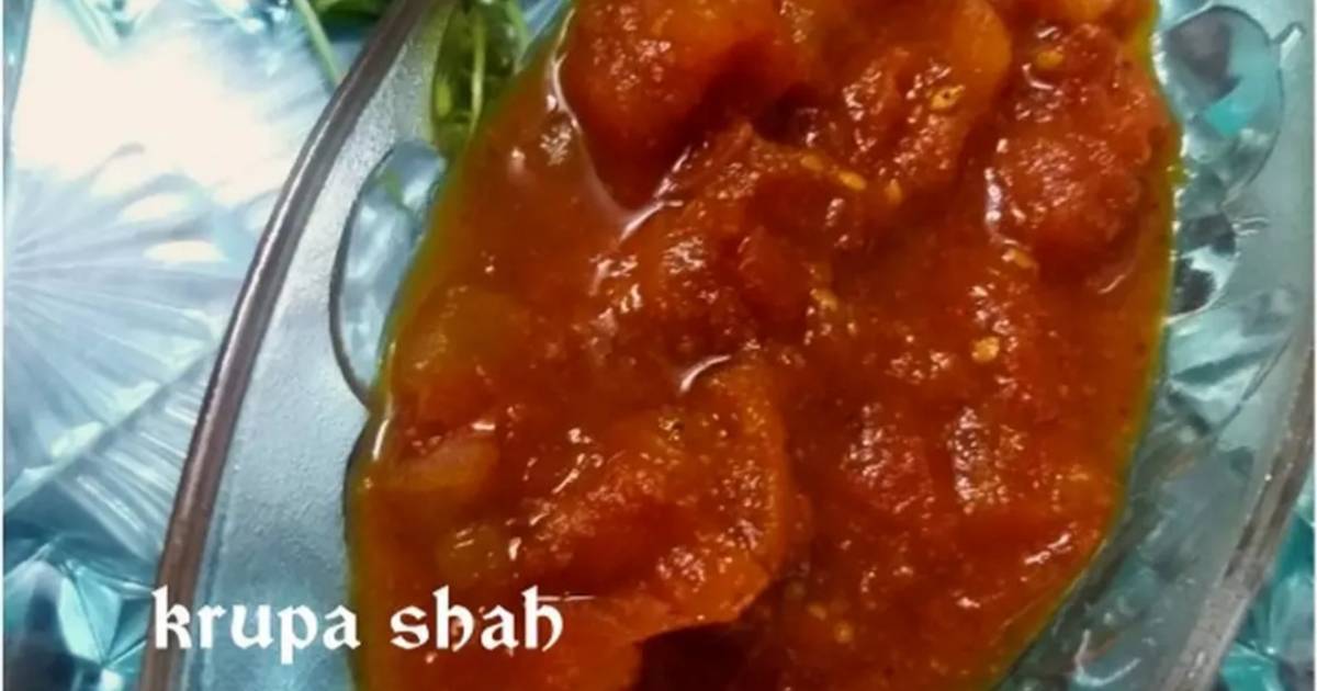 Tomato ki sabji (zero oil) Recipe by Krupa Kapadia Shah - Cookpad