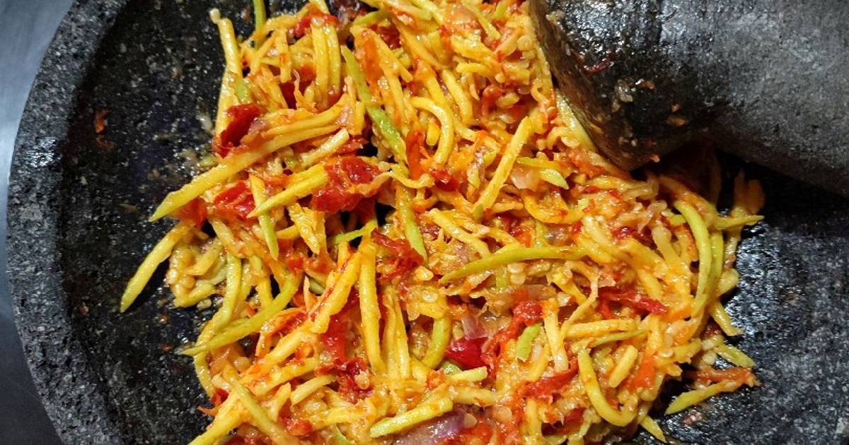 Resep Sambel Pencit (mangga muda) oleh Asriwida - Cookpad