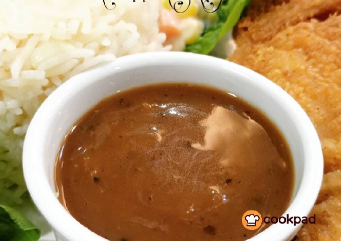 Resipi Sos Lada Hitam / Black Pepper Gravy oleh mamy_kitchen89 - Cookpad