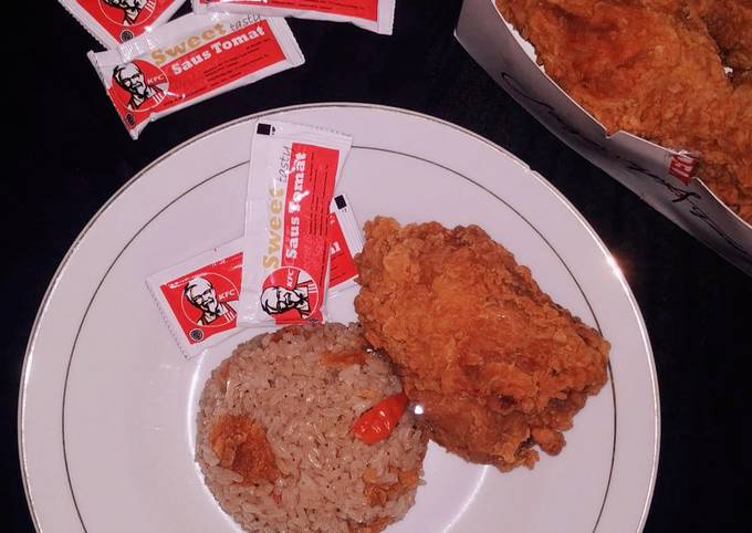 Resep Nasi Ayam KFC oleh Adinda Widyasari - Cookpad
