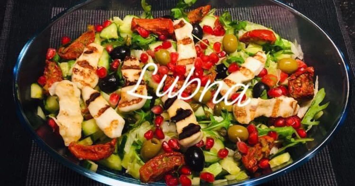 Halloumi Cheese Salad Recipe by Lubna’s Kitchen - Cookpad