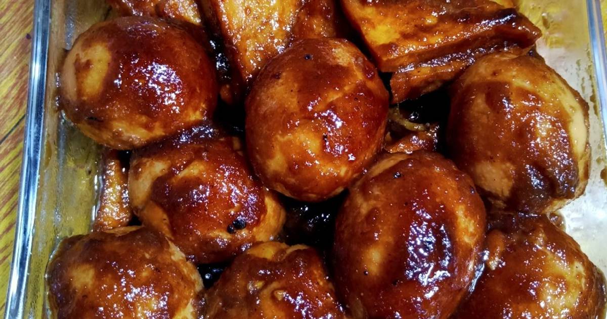 Resep Telur Bacem Tahu Kuning oleh Nevi's Kitchen - Cookpad