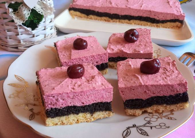 Mákos linzer meggyhabbal🍒🍰🍒 | Ildi72 receptje - Cookpad receptek