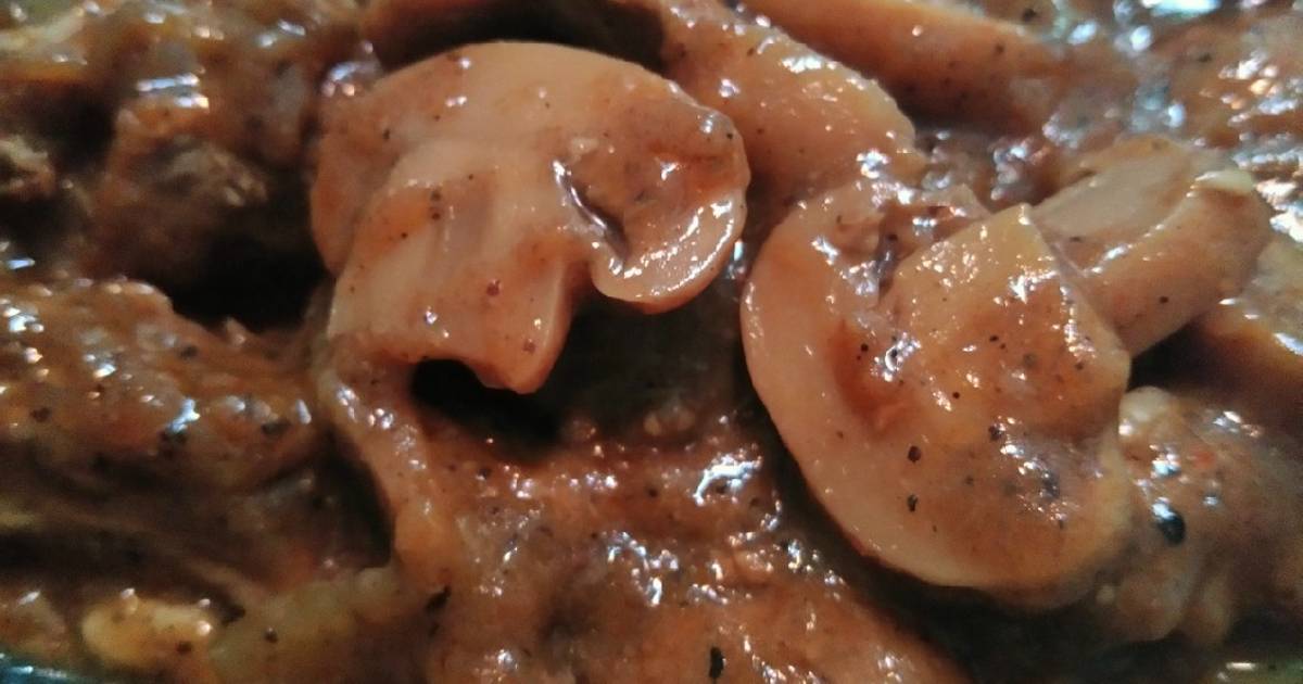 Resep Steak mushroom daging sapi oleh Sandria Elle - Cookpad