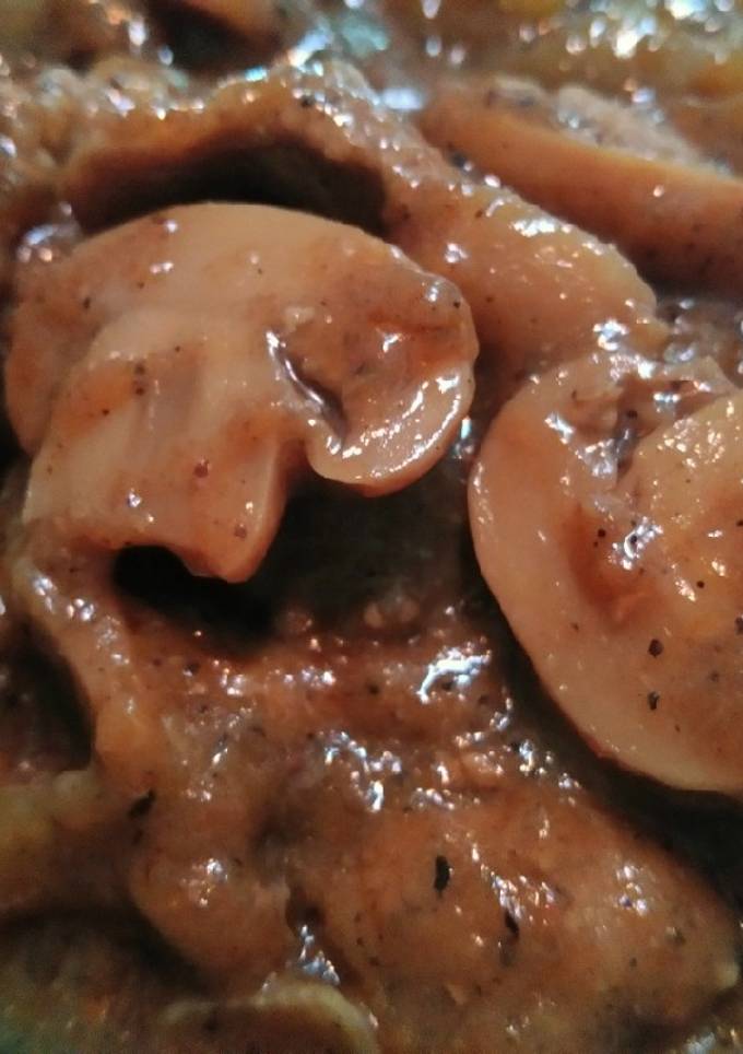 Resep Steak mushroom daging sapi oleh Sandria Elle - Cookpad
