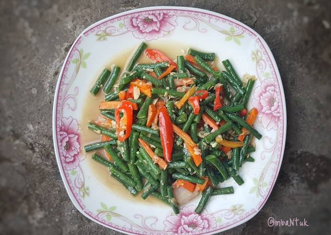 Resep Oseng Kacang Panjang Rebon oleh Tituk SK - Cookpad