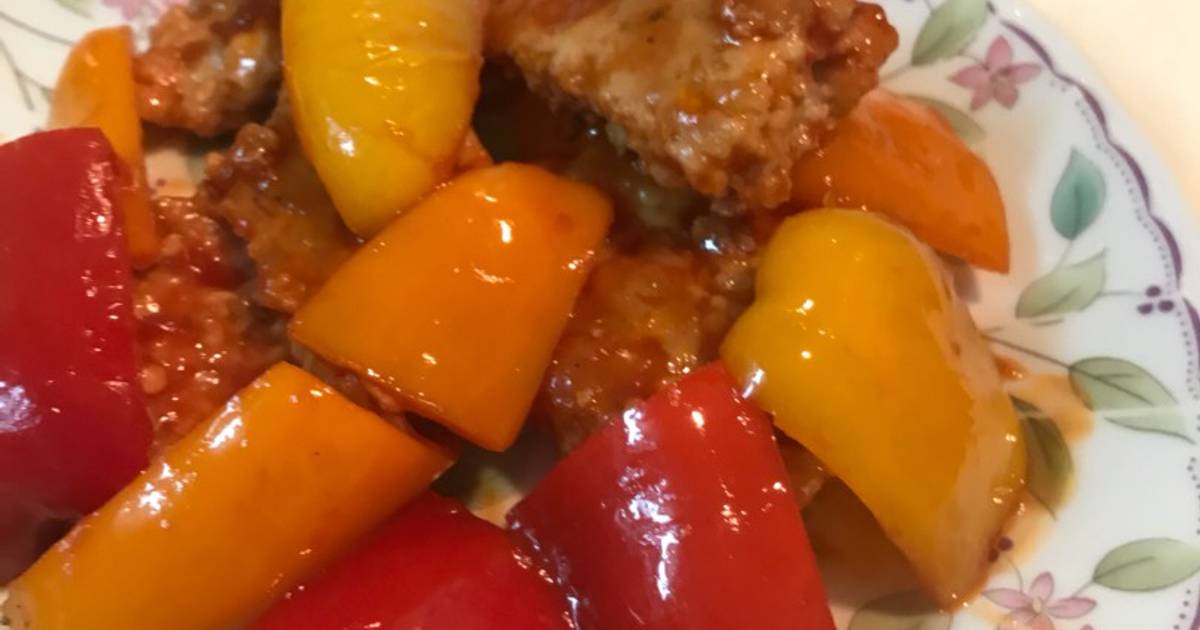 Resep Daging tumis Paprika saus Tomat oleh Akari Papa - Cookpad