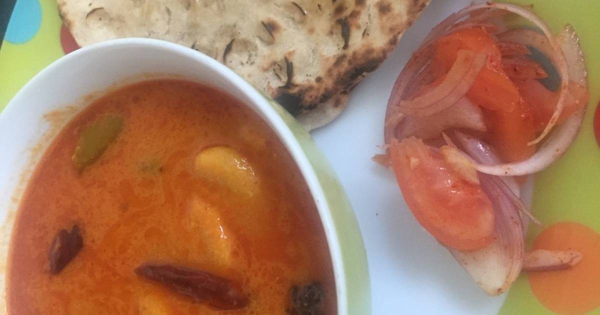 Dahi Wale Gatta Sabzi with Khoba Roti Recipe by Suchita Patel - Cookpad