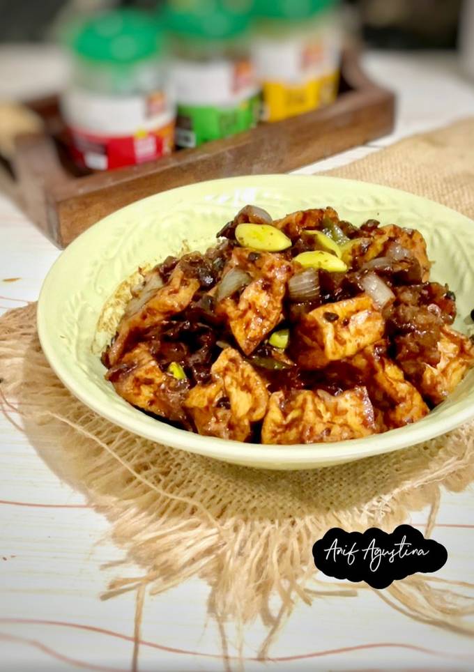 Resep Tahu Tauco plus Beef Slice oleh anif agustina - Cookpad