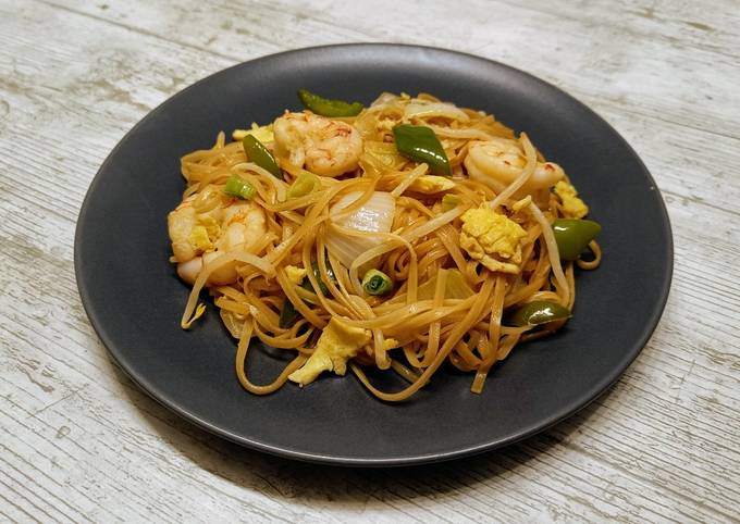 Fideos de arroz con verduras y gambas (estilo chino) Receta de Foodie ...