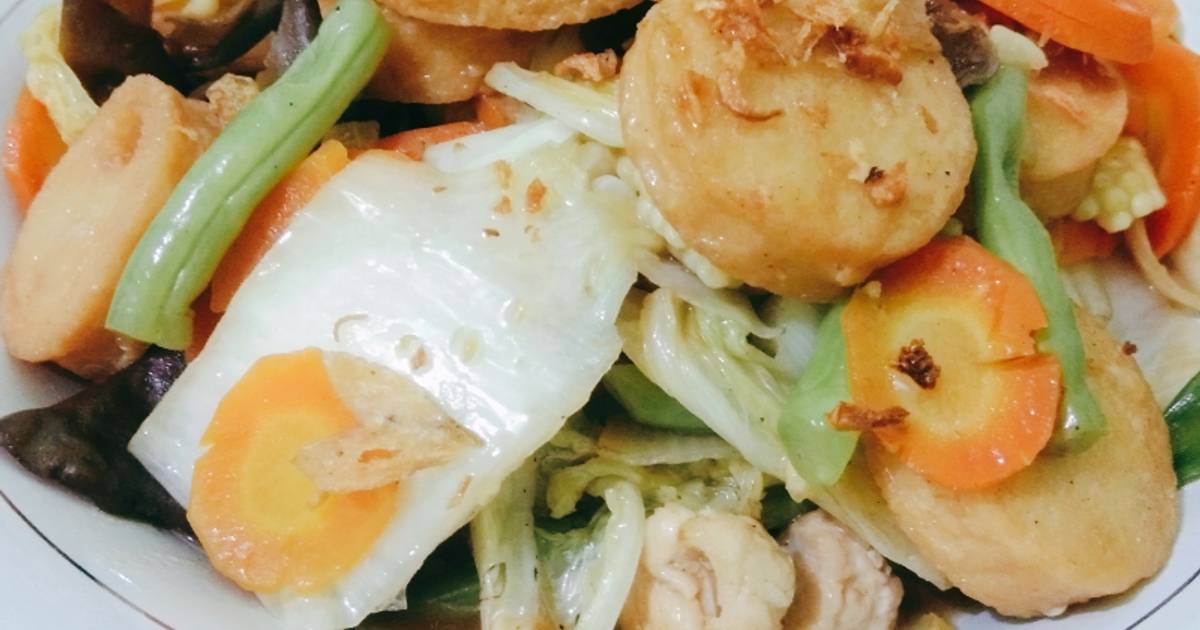 30 resep capcay tofu jamur kuping enak dan mudah - Cookpad