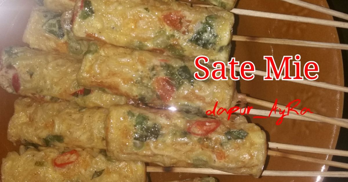 Resep Sate Mie / Omelet Mie (Resep Praktis) oleh Ratna Wulandari - Cookpad