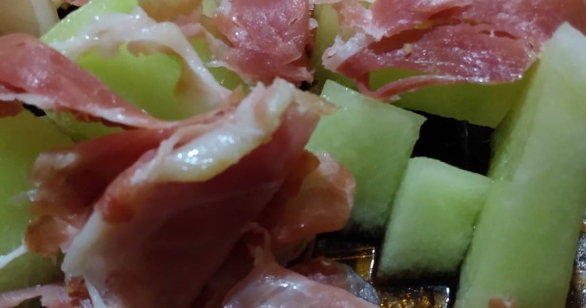 Melón con jamón crudo Receta de Las Recetas de Silvi- Cookpad