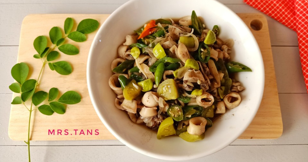 Resep Oseng Cumi Lombok Ijo Mix Daun Kelor oleh Mrs.Tans |IG : @tans ...
