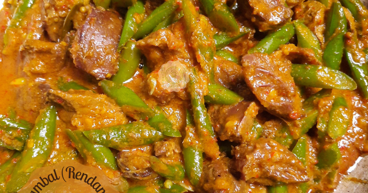 Resep 94. Sambal (Rendang) Buncis Hati Rempela Khas Palembang oleh ...