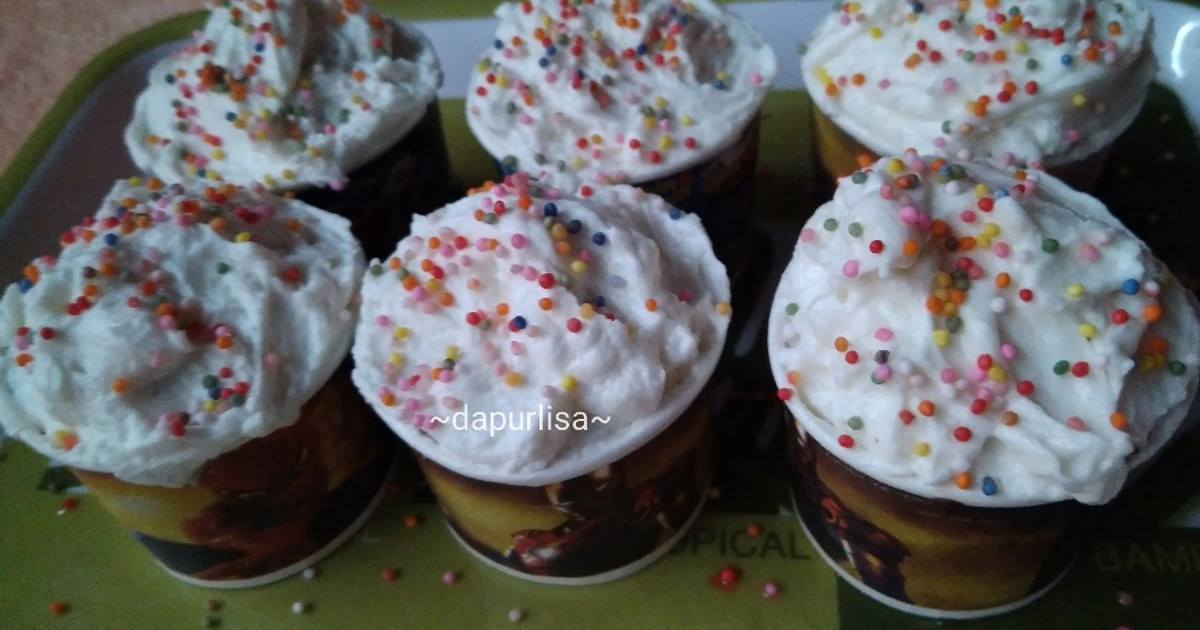 Resep Brownies Kukus 1 Telur No Mixer Gak Seret Versi Cup Cake oleh ...