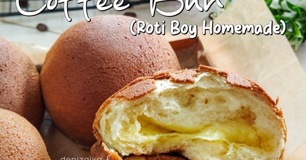 Resep Coffee Bun (Roti Boy Homemade) oleh Deniza Ika - Cookpad