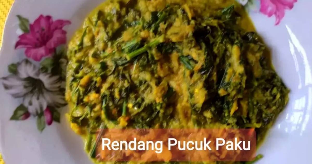 Resipi Rendang Pucuk Paku oleh Ani Delighted - Cookpad