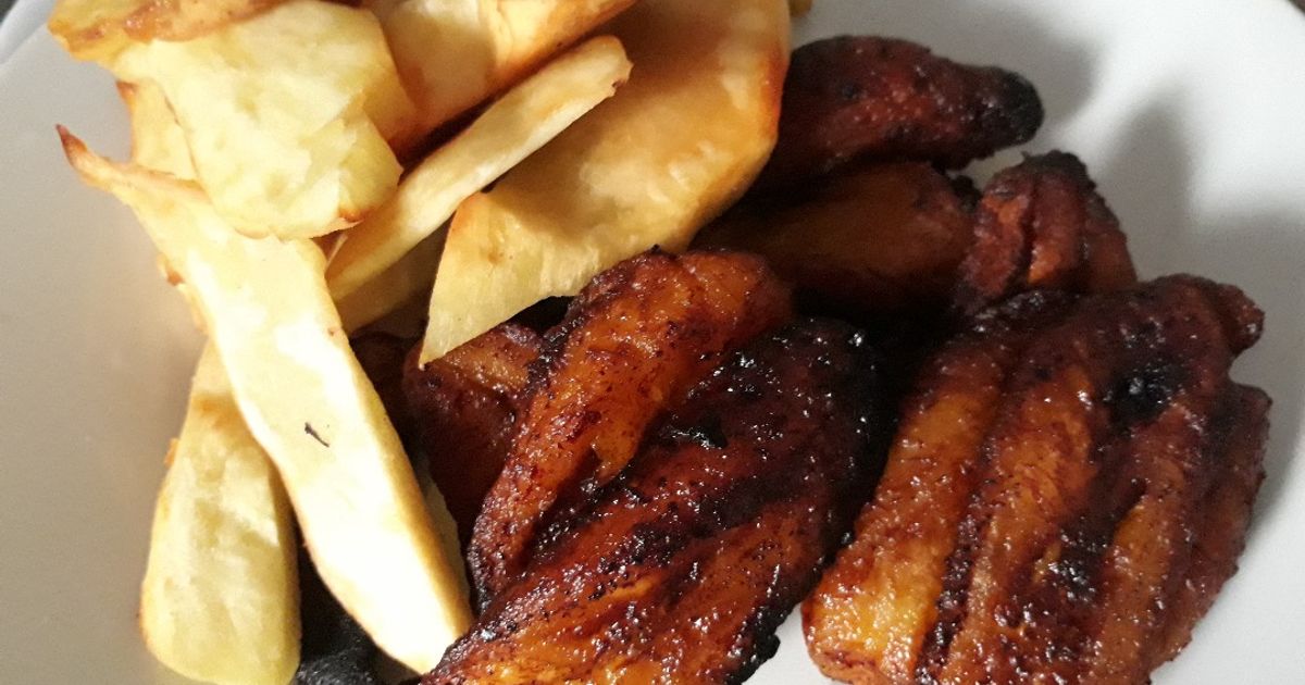 Fried Fresh Potatoes And Ripe Plantain Recipe by lois - Cookpad