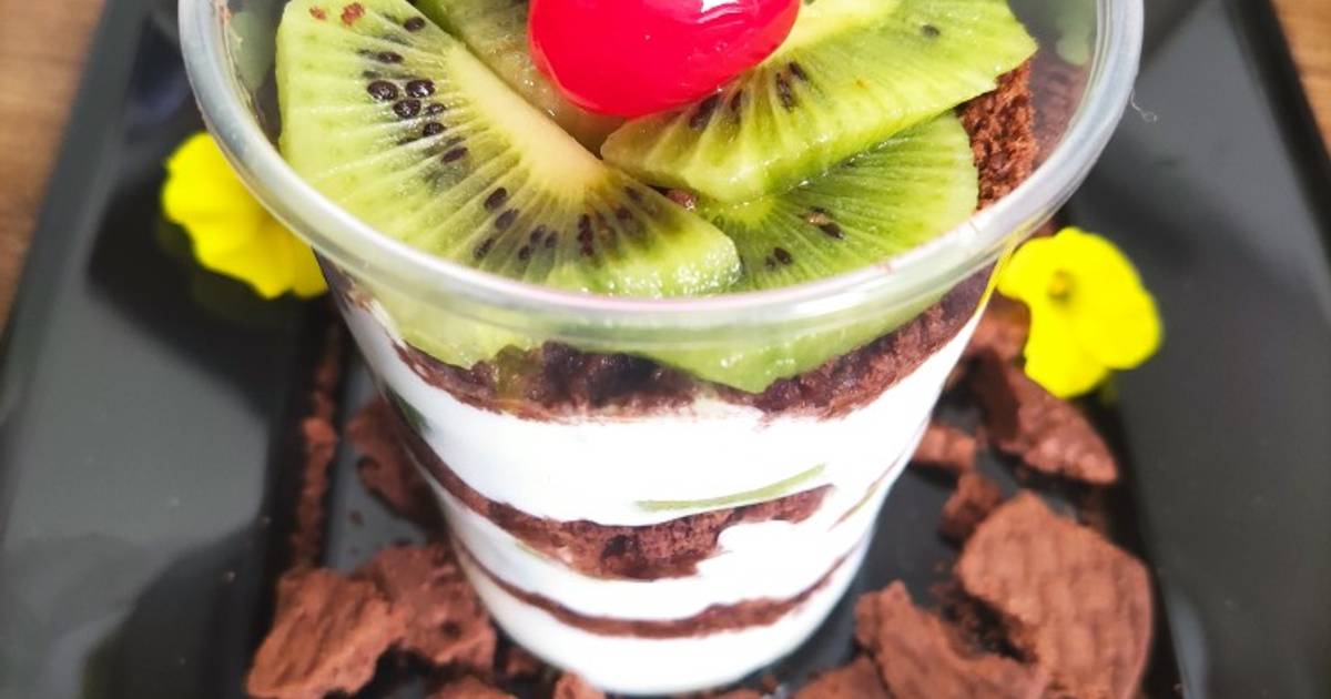 Vasitos de yogur y fruta Receta de Cocina Con Ana- Cookpad