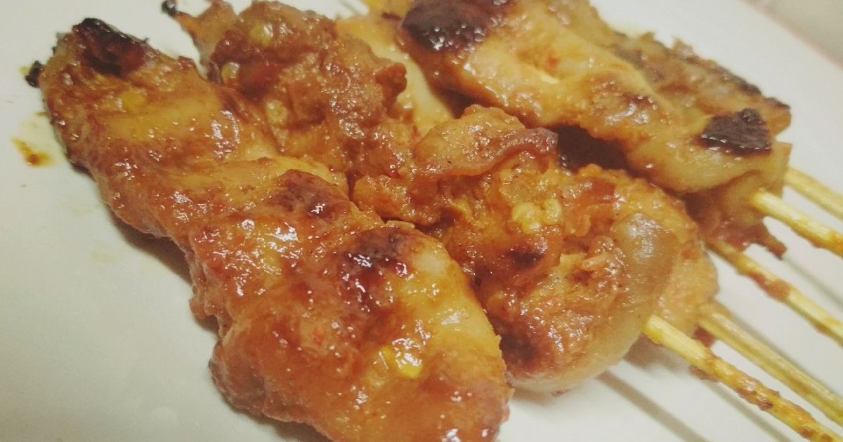 Resep Duplikasi Sate Ayam Merah Ala Sate Ratu Jogja Teflon oleh Elia S ...