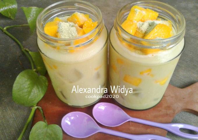 Resep Es Mangga Green Tea oleh Alexandra Widya - Cookpad