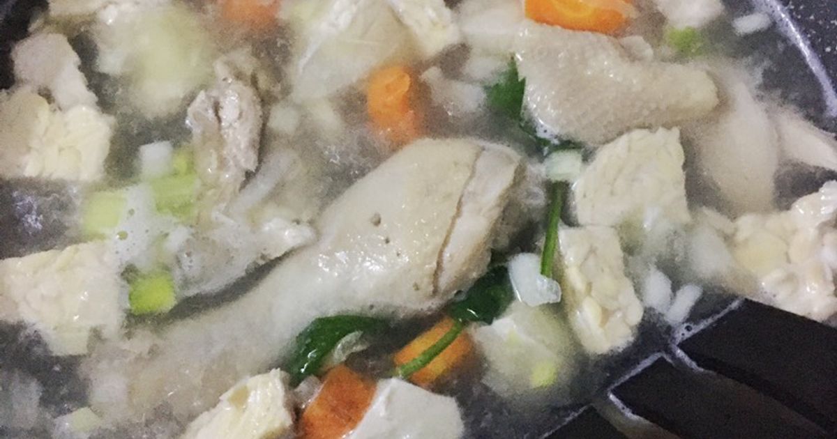 Resep sup tahu tempe rebus rumahan enak dan mudah - Cookpad