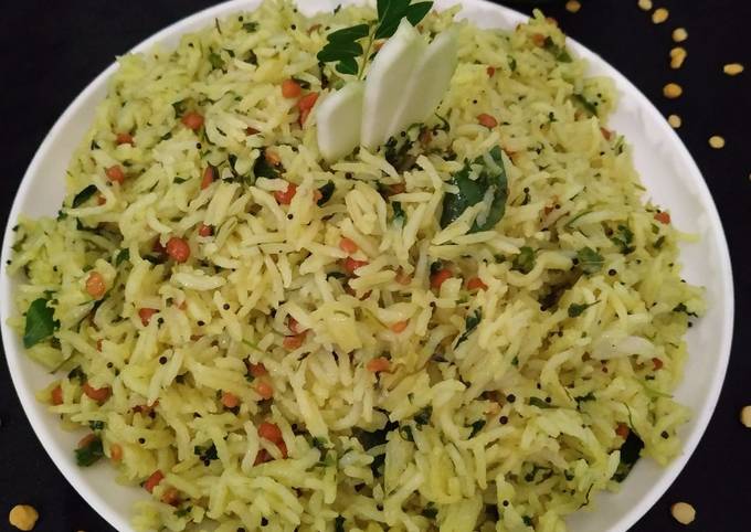 Raw mango rice Recipe by Riya Singh - Cookpad