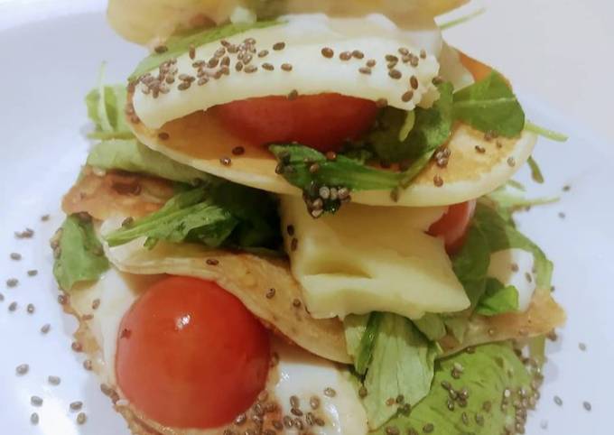 Pancakes salados Receta de @recetas_de_corazon- Cookpad