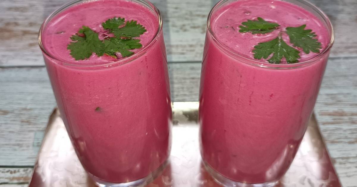 Beetroot Buttermilk With Tempering Recipe by Sangita Vyas - Cookpad