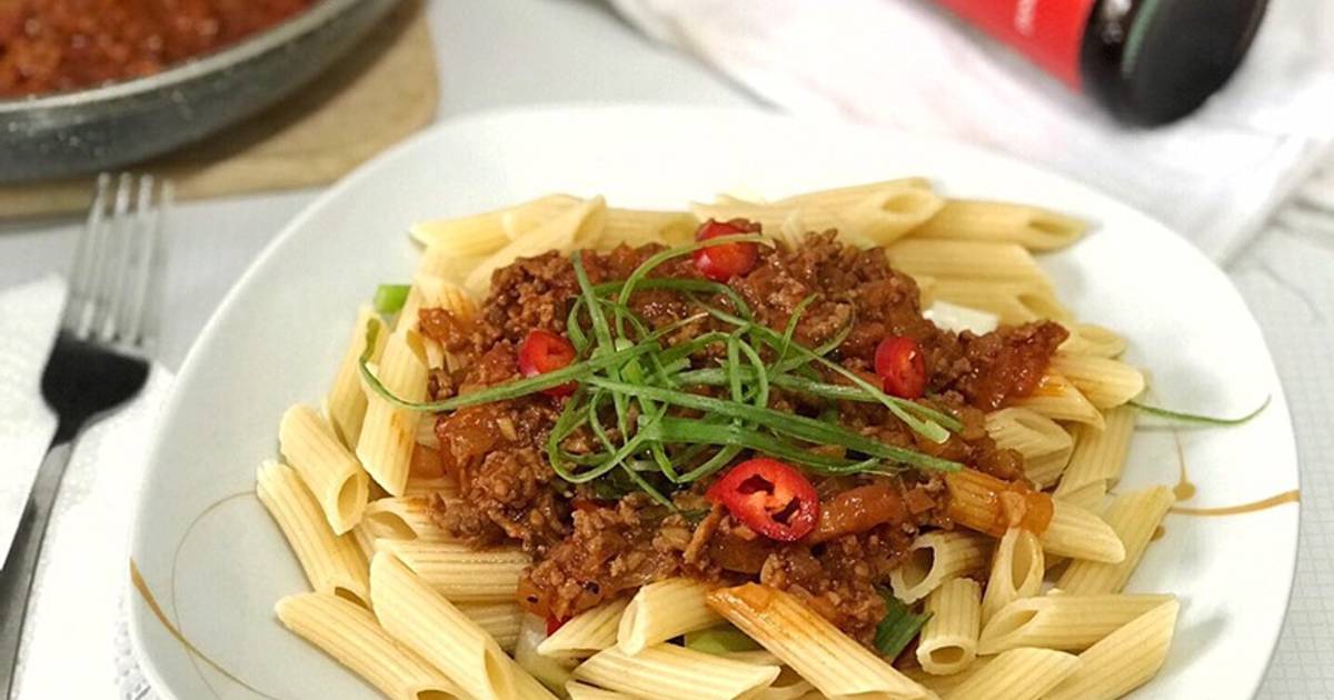 Resep Penne Pasta Daging Sapi Cincang oleh Tinakitchen ( https://youtu ...